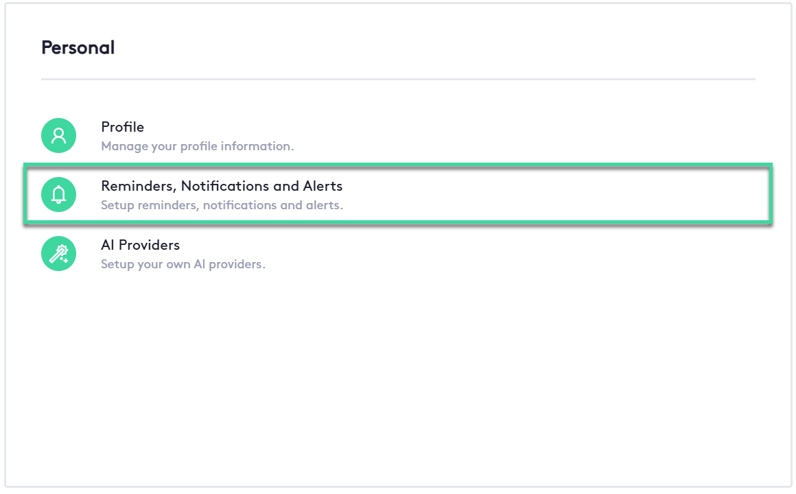 Managing User Notifications in Maatdesk - Maatdesk Support